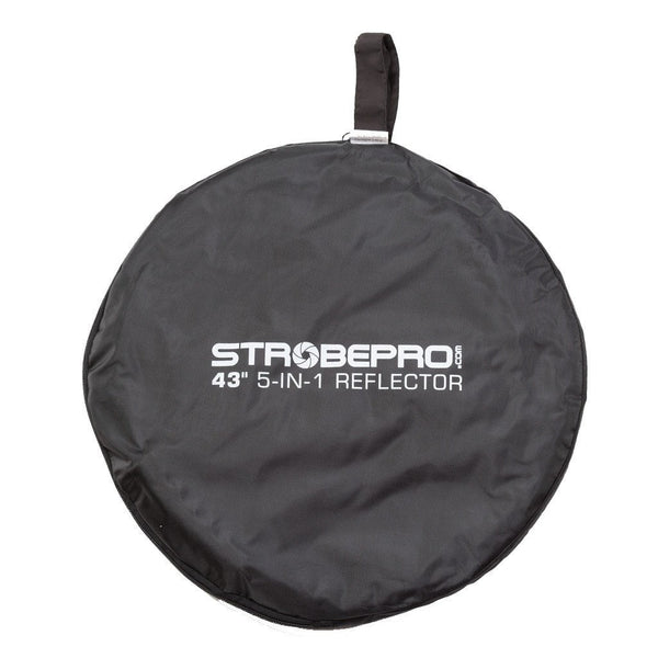 43" 5 in 1 Folding Reflector with Handles - Double Gold - Strobepro ...